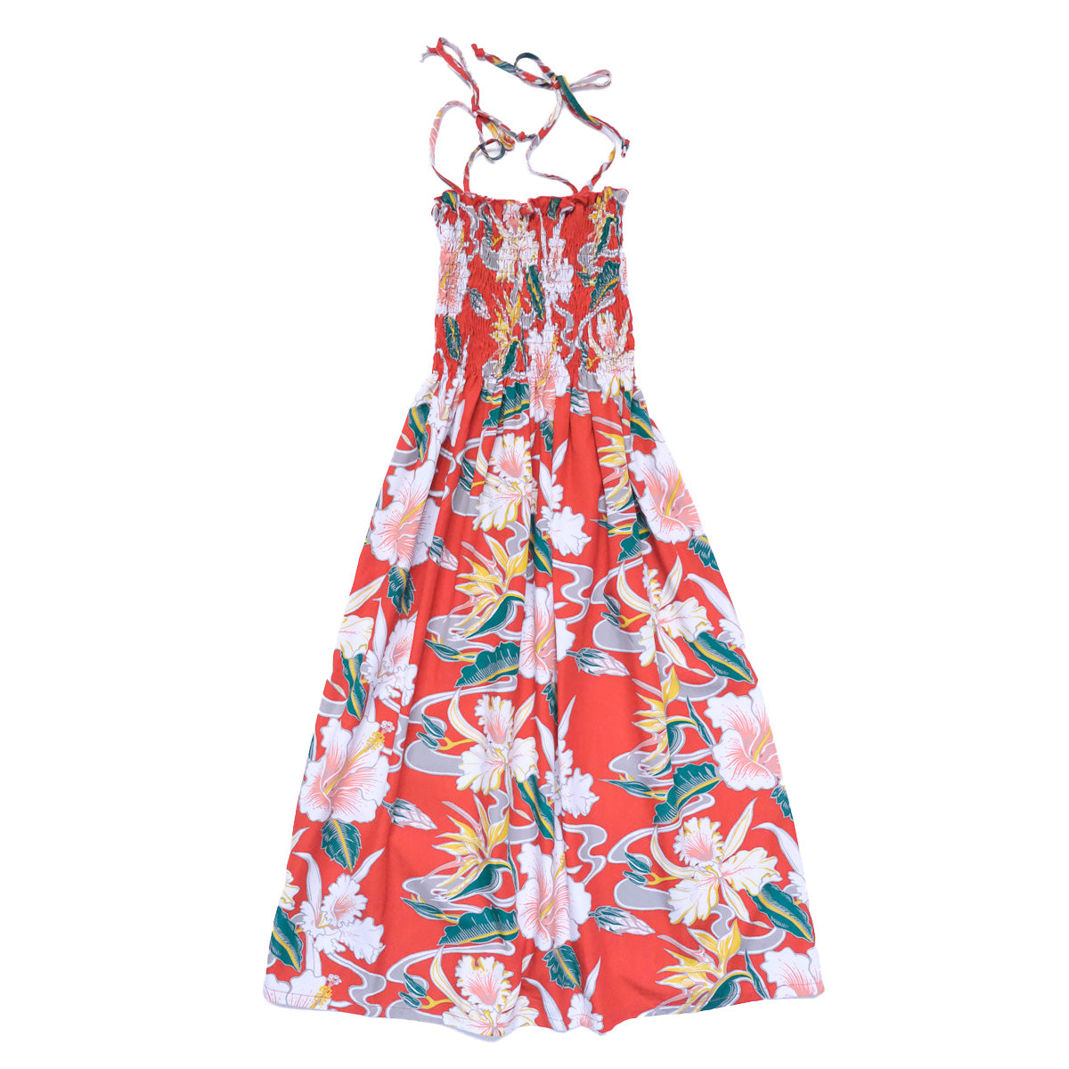 Women's Tropical Flow Hawaiian Sun Dress - Red – AVANTI HAWAII