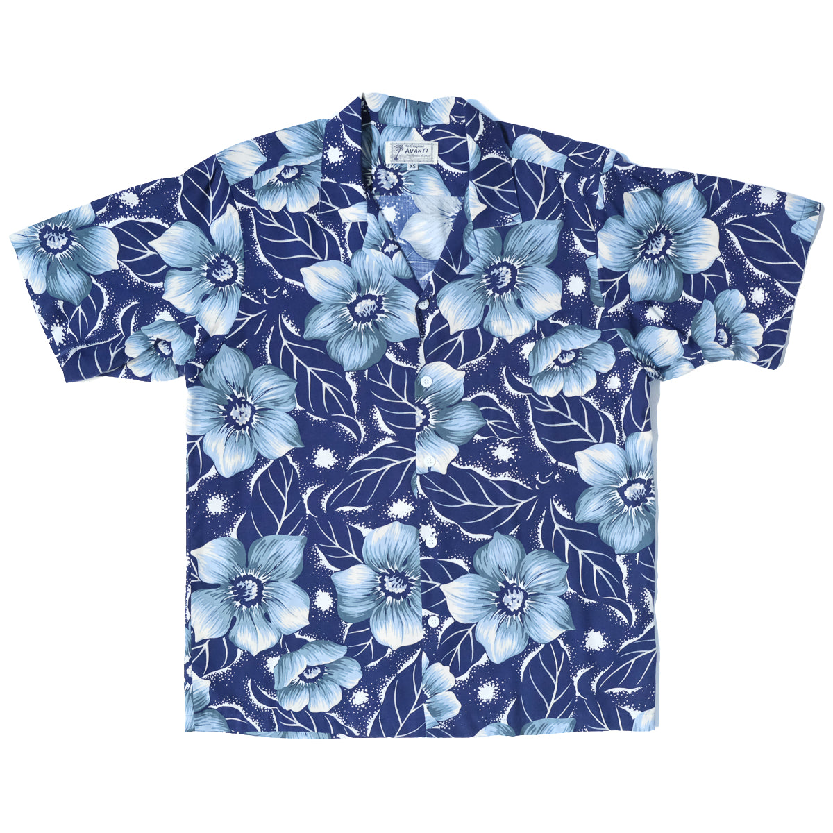 Men's Pua Rayon Aloha Shirt - Navy – AVANTI HAWAII